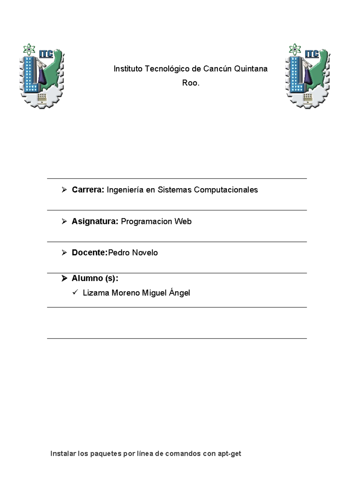 Instalación de Apache, PHP, MySQL y PhpMyAdmin en Linux - Programación Web - Studocu
