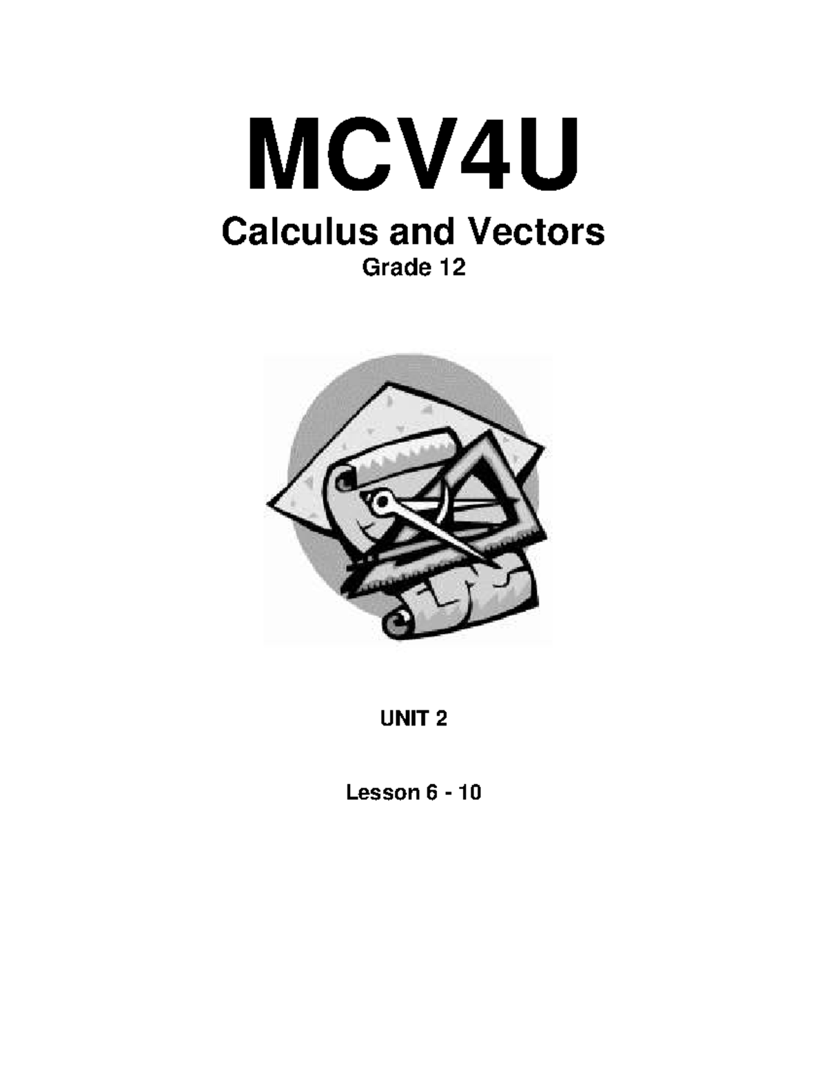 MCV4U Calculus and Vectors Unit 2 Lesson 6: Derivatives & Polynomial ...