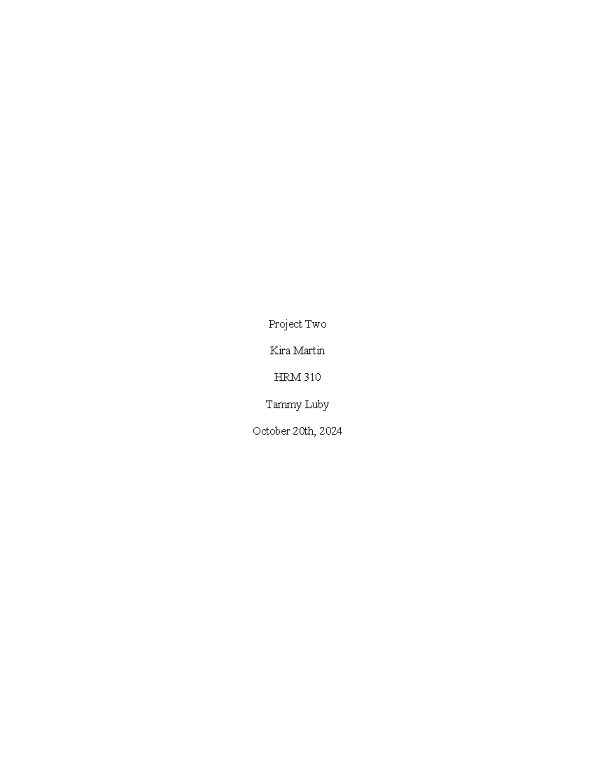 HRM 310 Final Project: Addressing Employee Labor Complaint Issues - Studocu