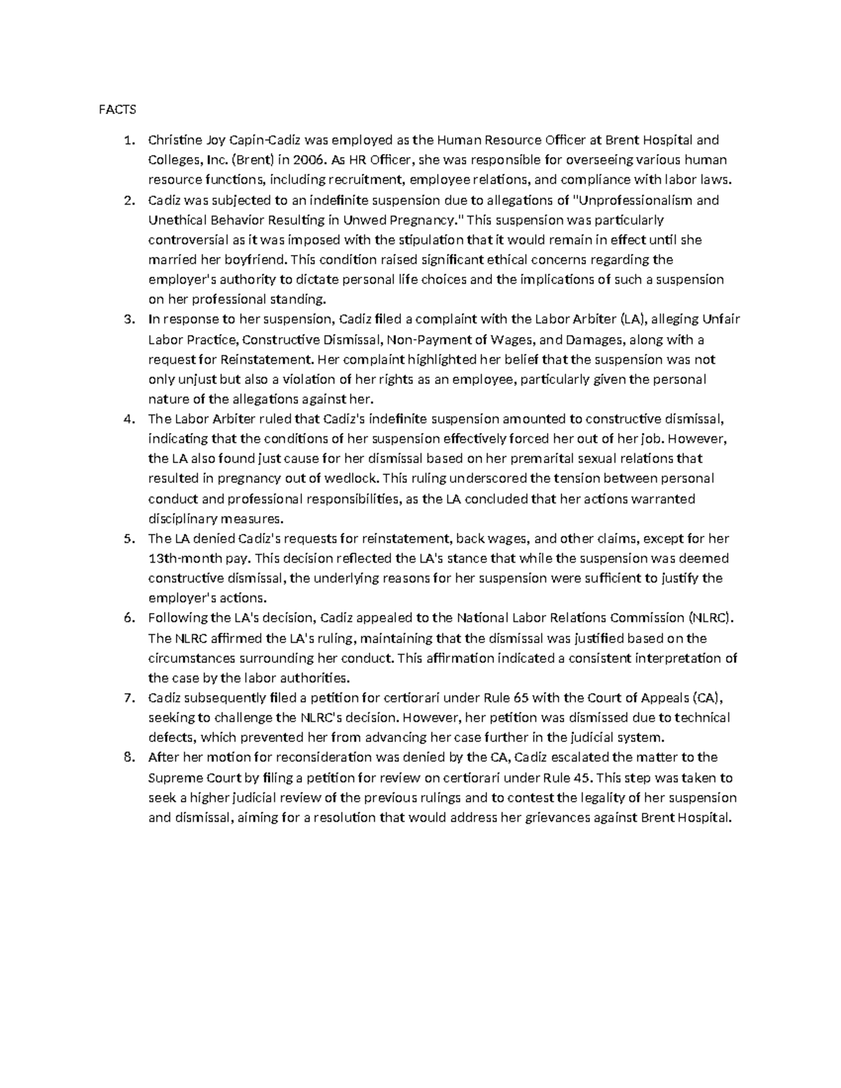 Case Study: Unfair Labor Practices in HR - Consti 2 Ppt - Studocu