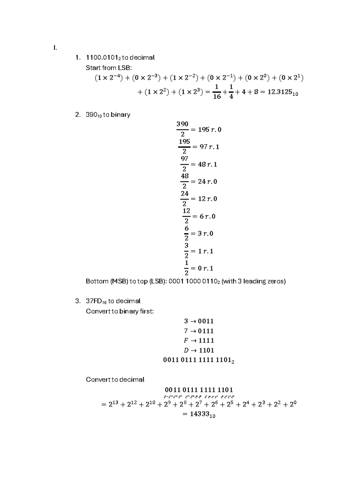 ECE 18 Prelims: Number Conversion & Logic Gates Notes - Studocu