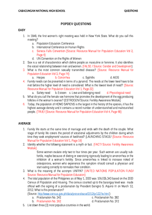 POP QUIZ Reviewer - review material - POP QUIZ REVIEWER HISTORY POPCOM ...