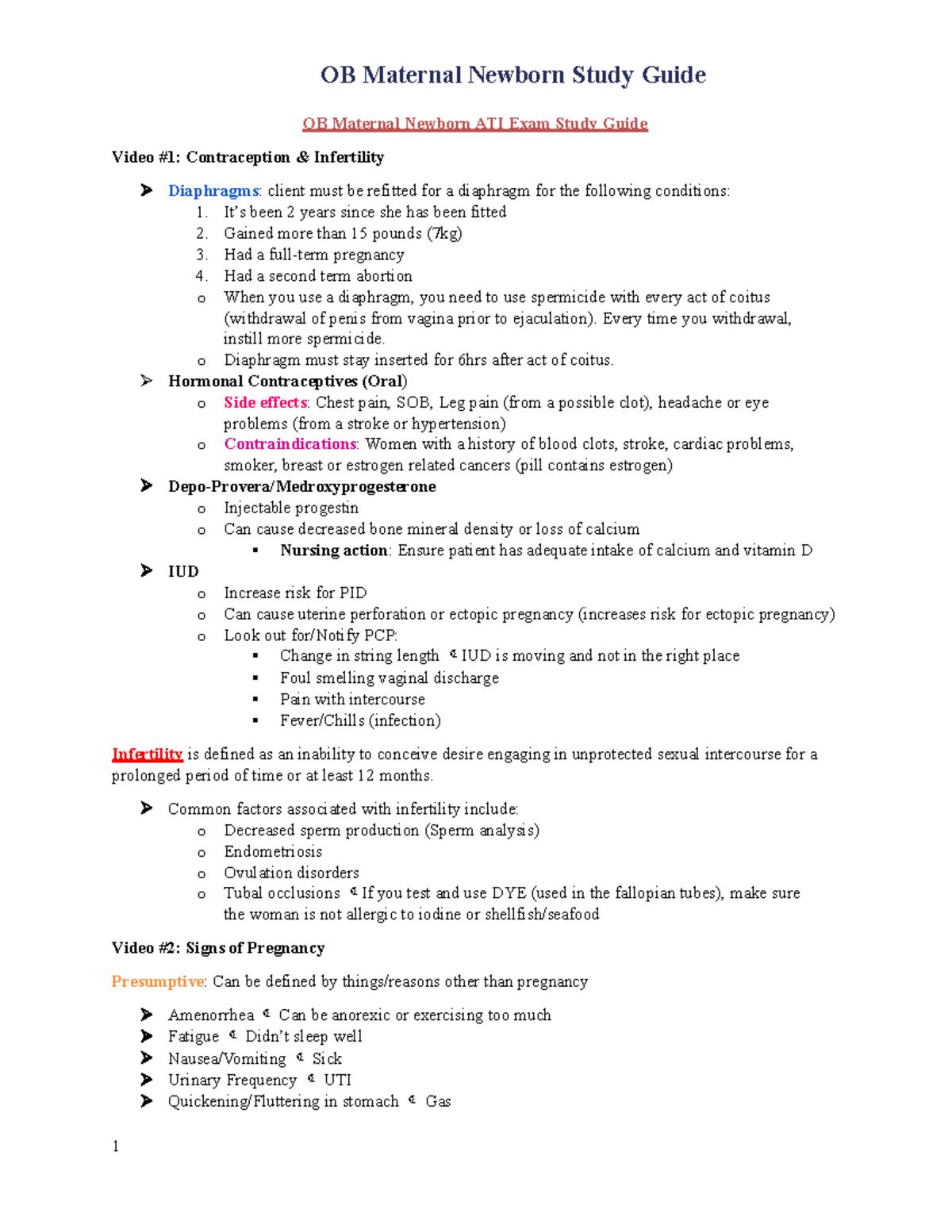 ATI Proctored OB Maternal Newborn Study Guide for Exam Success - Studocu