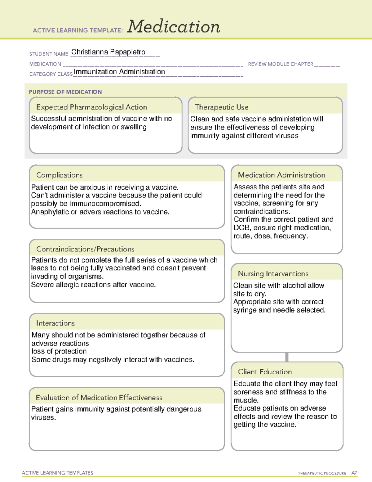 ALT Remediation: Active Learning Template for Medication Administration ...