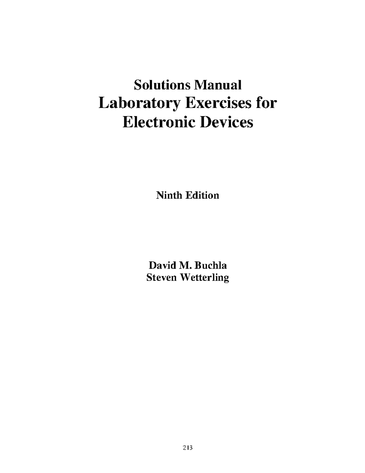 Electronic Devices Lab Manual Solutions - 9th Edition - Studocu