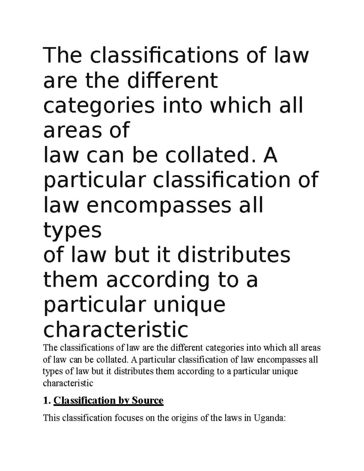 4. Classification of Law: Exploring Categories and Their Applications ...