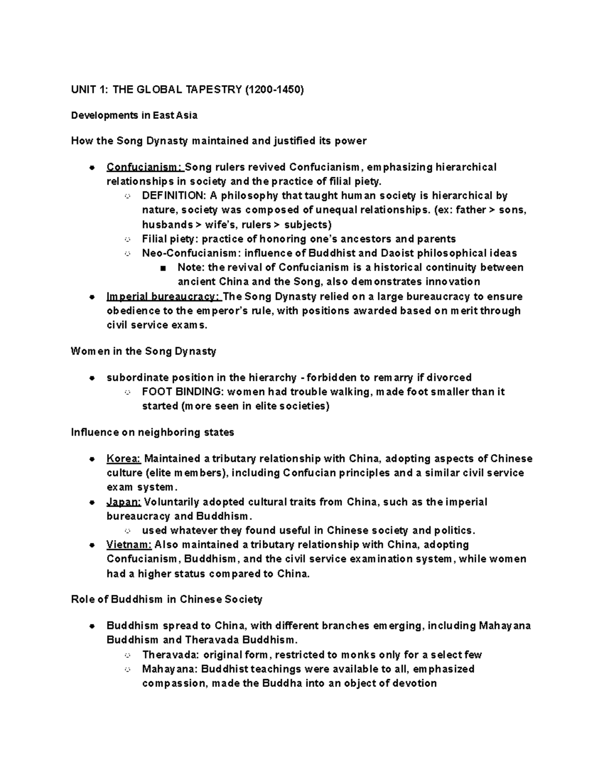 Heimlers Notes - APWorld Modern - UNIT 1: THE GLOBAL TAPESTRY (1200 ...