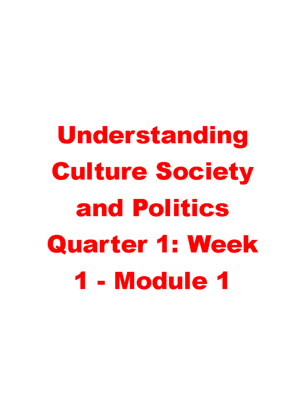 UCSP Grade 11 ABM - Module 1: Understanding Anthropology, Sociology ...