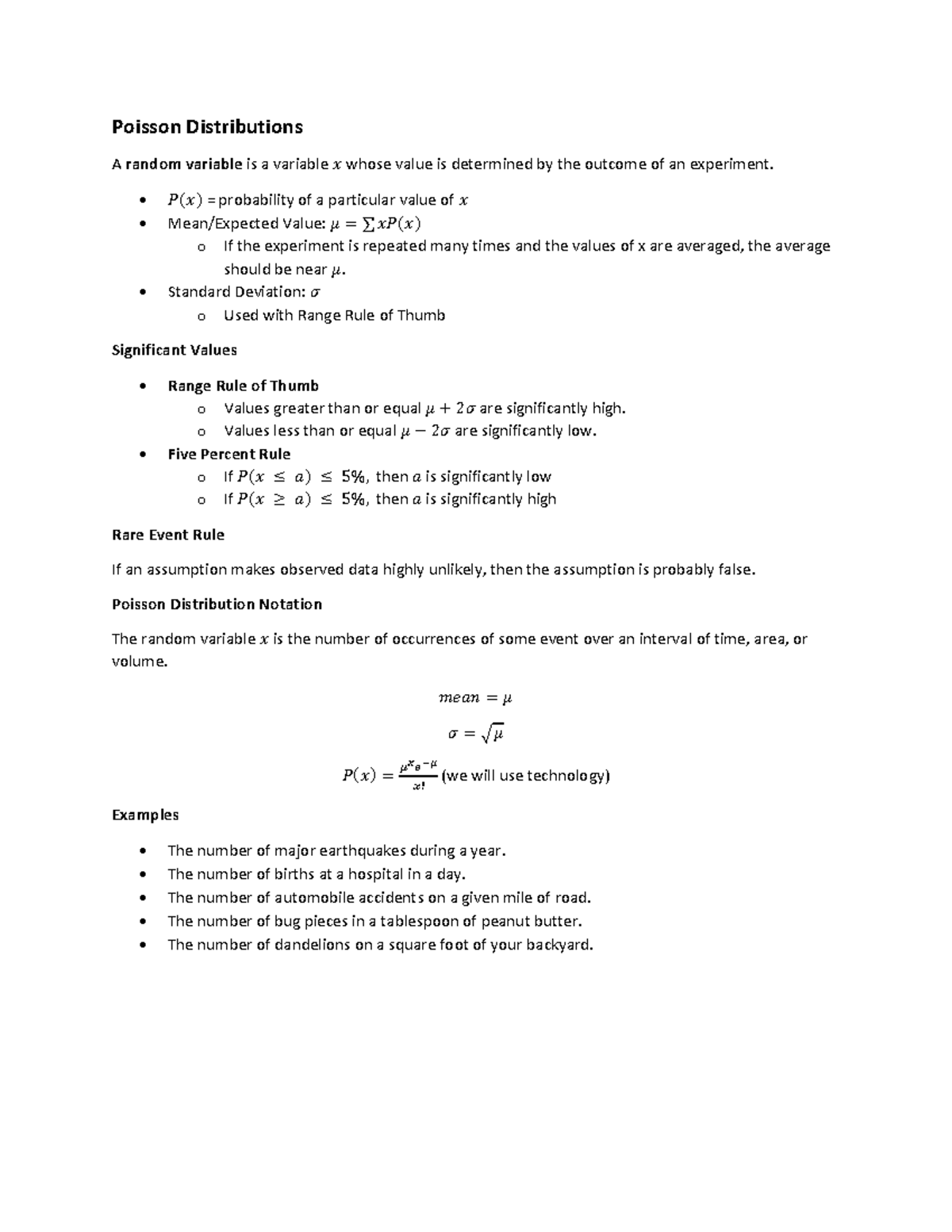 09 Poisson Distributions: Understanding Random Variables and ...