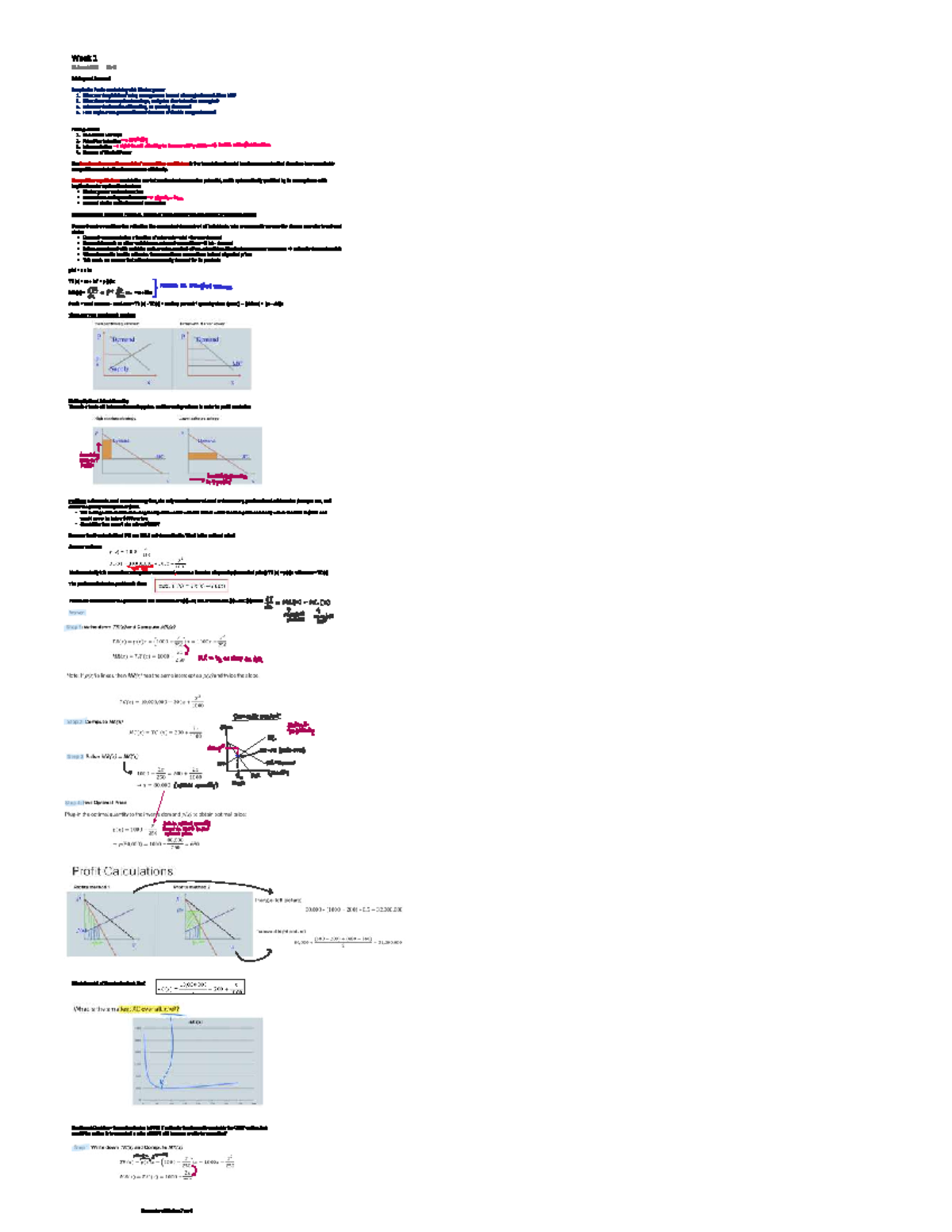 Economics of Strategy: Detailed Revision Notes for Course Code ECON 101 ...