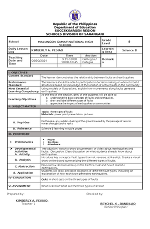 STE EXAM - STE Examination - Republic of the Philippines Department of ...