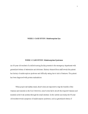 Week 2 case study - Assignment 1: Case Studies Walden University March ...