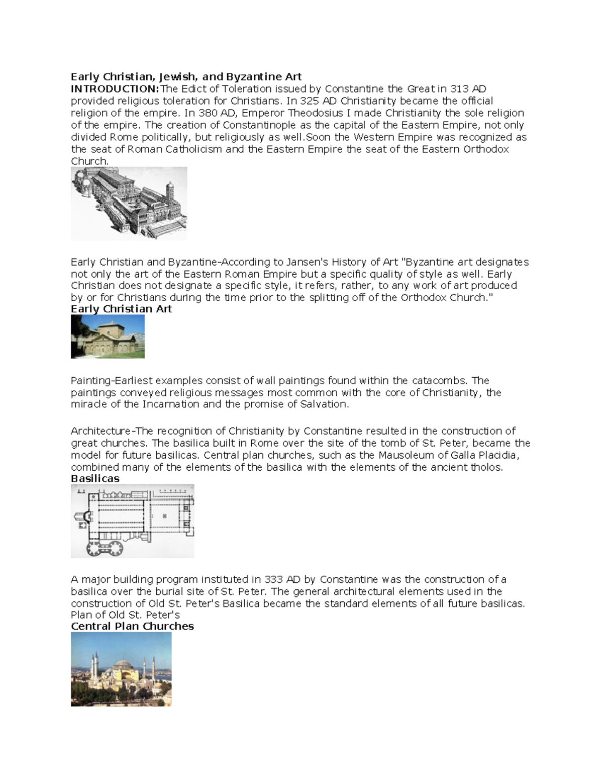 Art Chapter 7 - Early Christian, Jewish, and Byzantine Art - Early ...