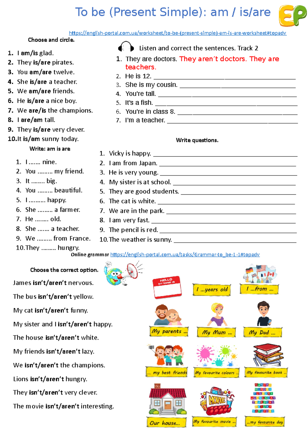 1 Present Simple Grammar Exercises - ENGLISH - Studocu