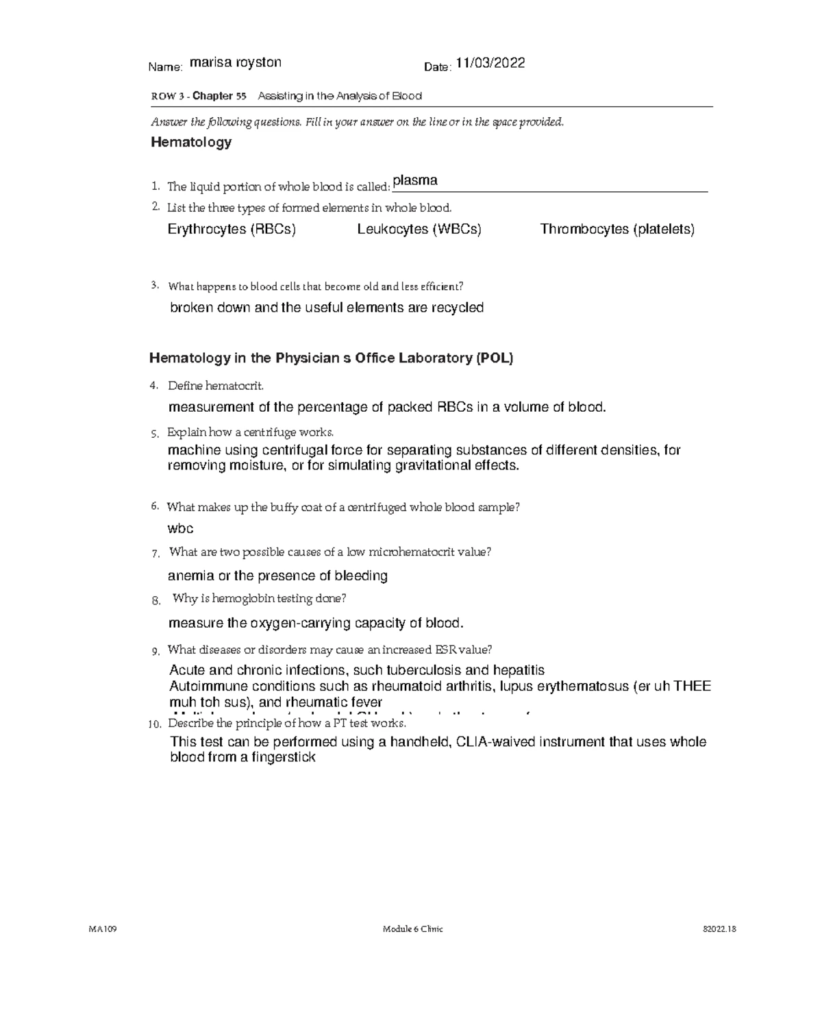 Finished MA115 ROW 2 Chapter 29 - ROW 2 - Chapter 2 9 Procedural Coding Basics MA115 Module 5 ...