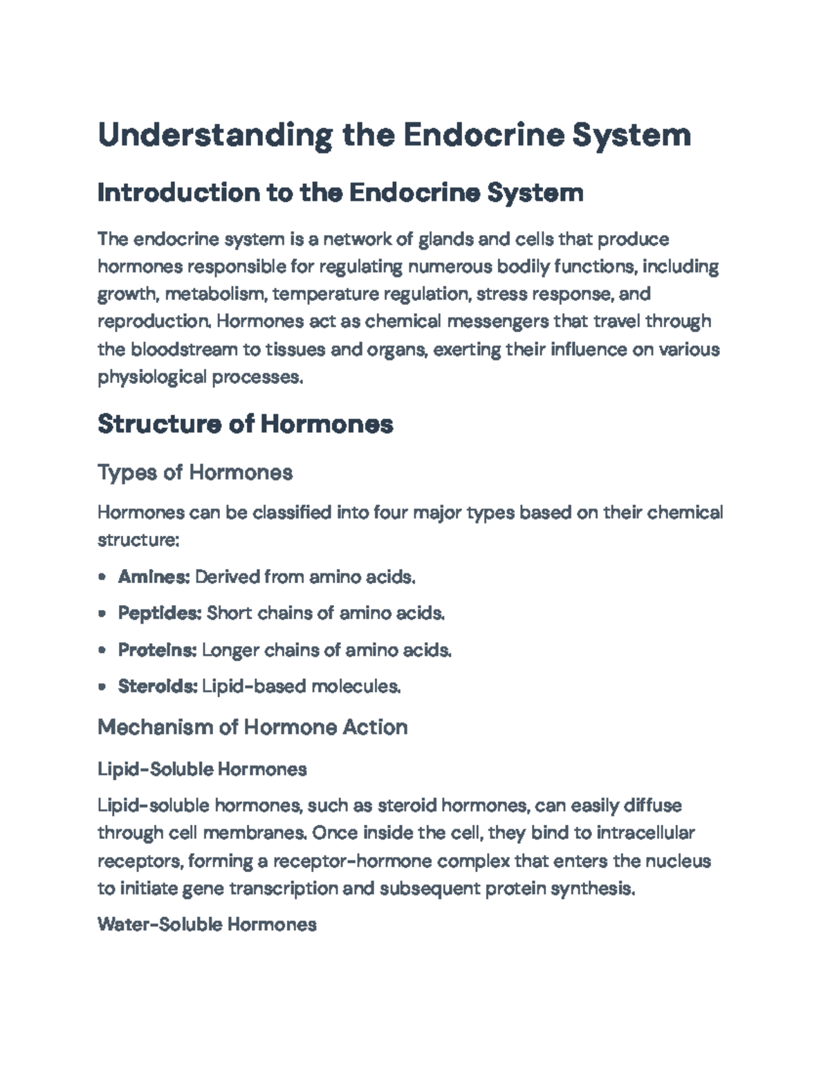 Endocrine System Overview: Structure & Function Insights (BIO 101 ...