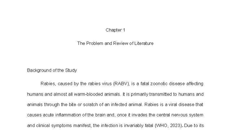 RAB 101: Chapter 1 - Understanding Rabies and Vaccination Preferences ...