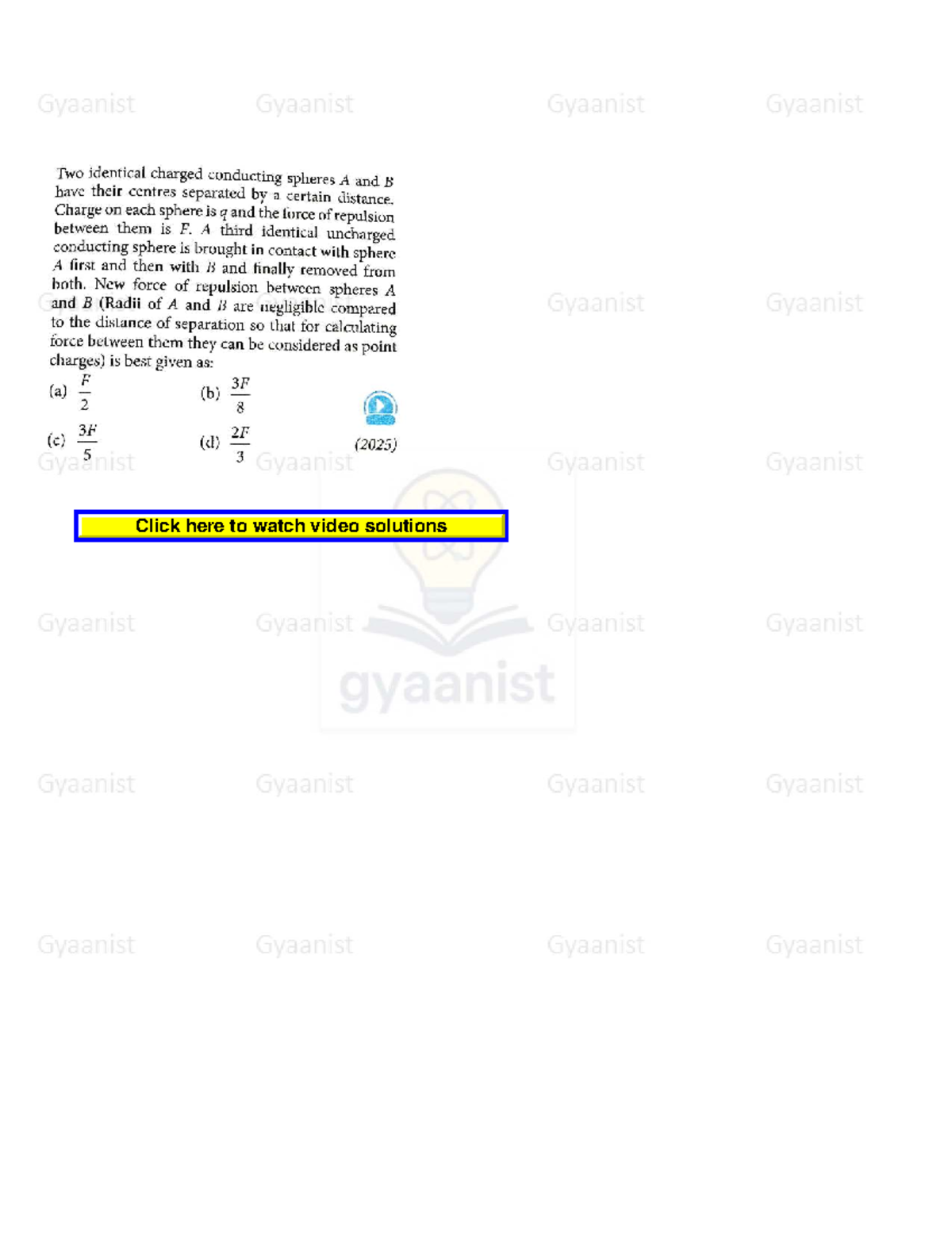 Gyaanist Physics Notes: Electrostatics Concepts & Problems (RE-EXAM ...