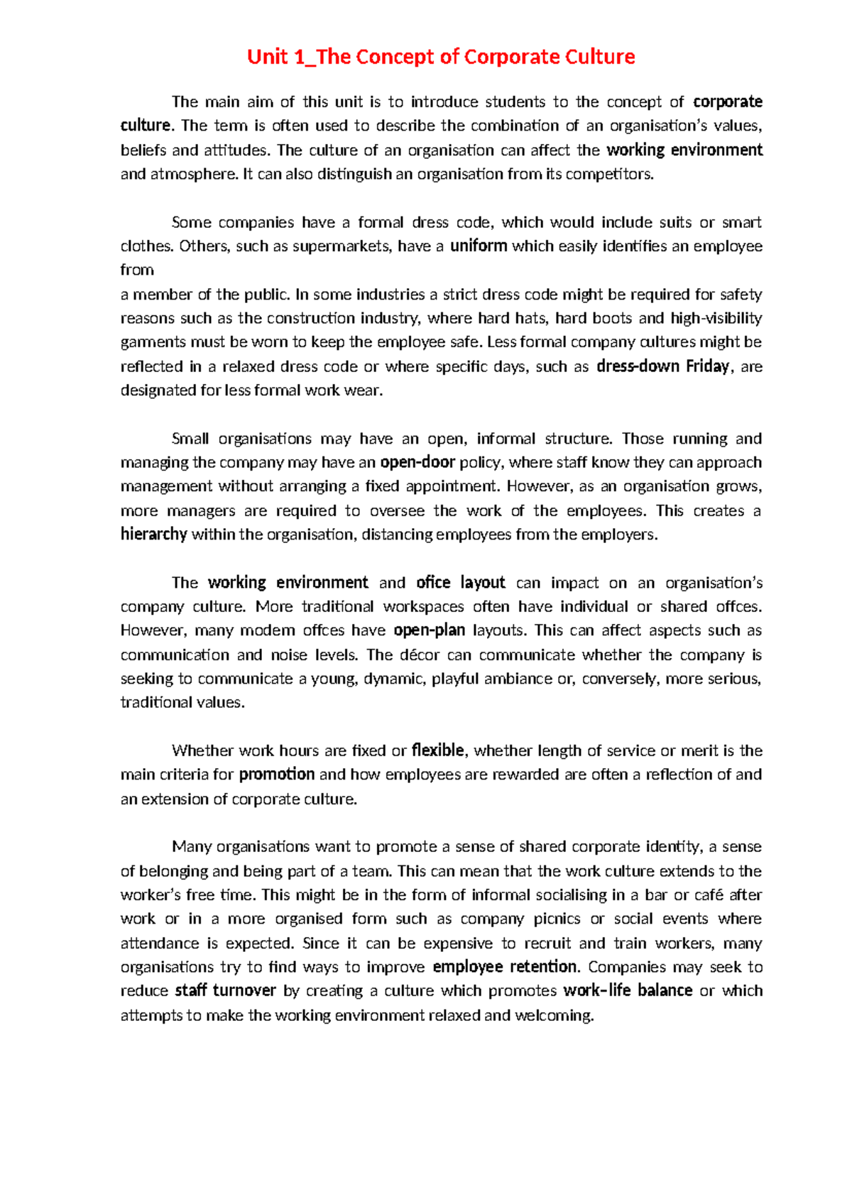 The Concept of Corporate Culture - The term is often used to describe ...