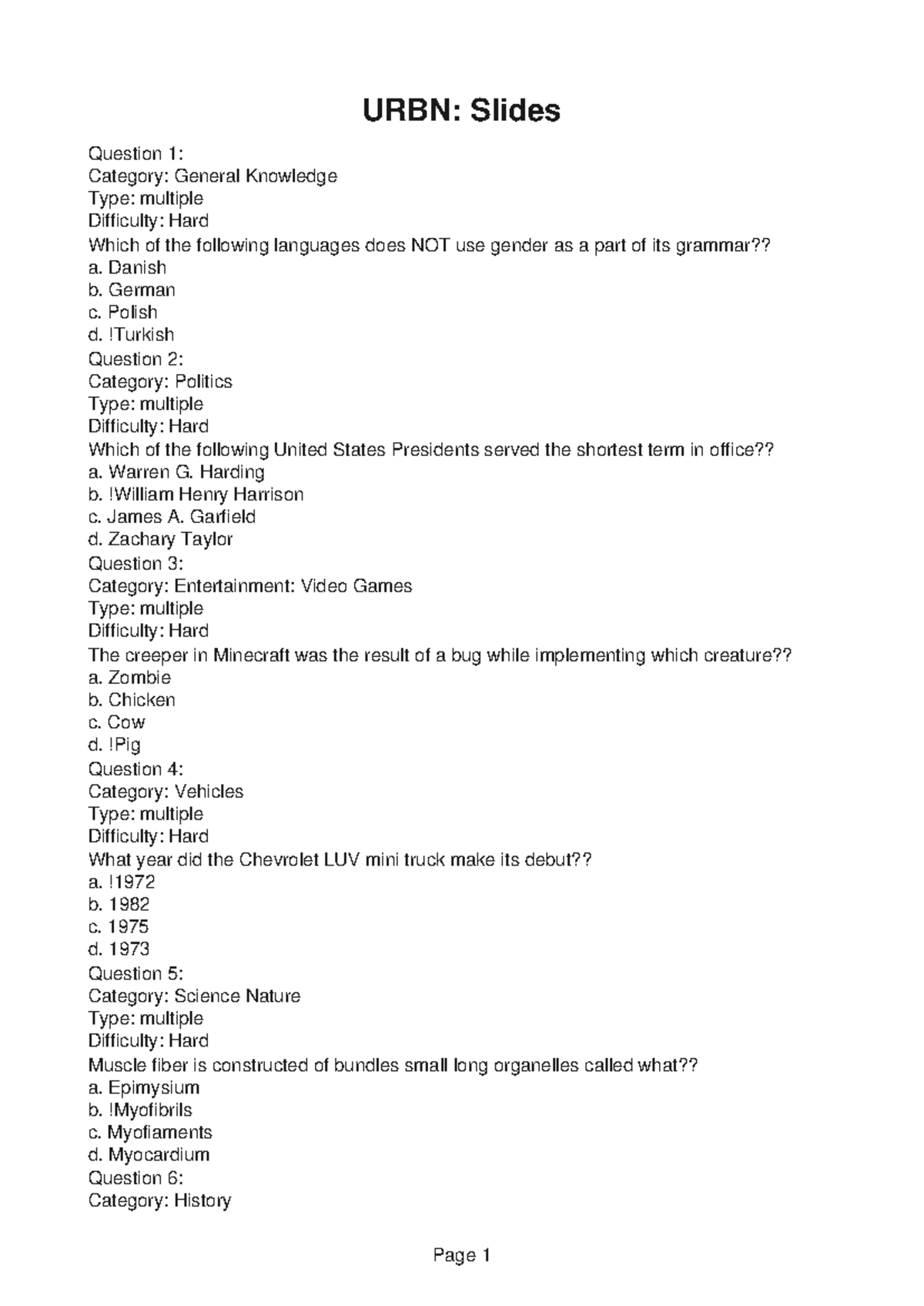 URBN121 Final Exam: Multiple Choice Questions Overview - Studocu