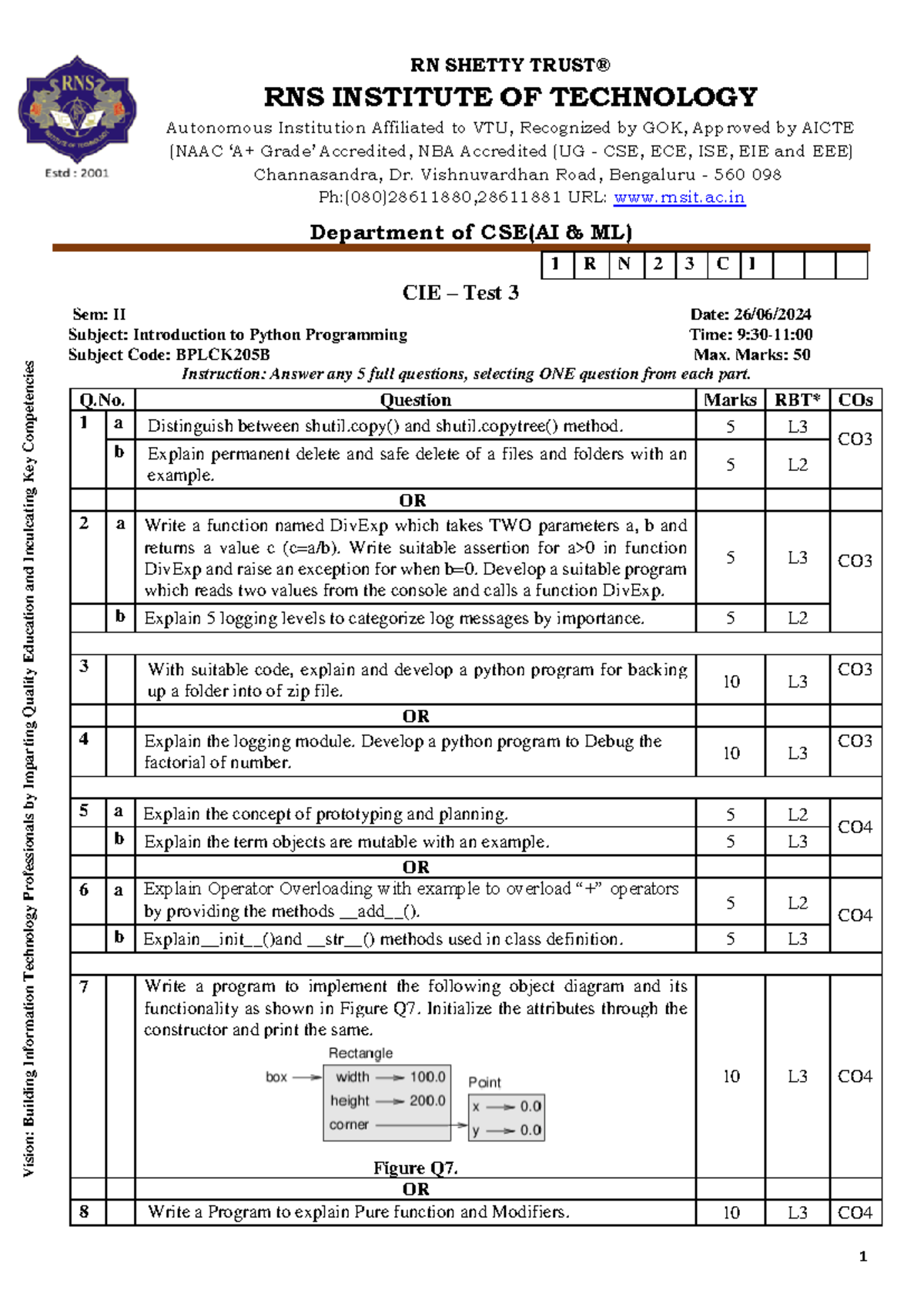 PLC IA3 - important question - RN SHETTY TRUST® RNS INSTITUTE OF ...