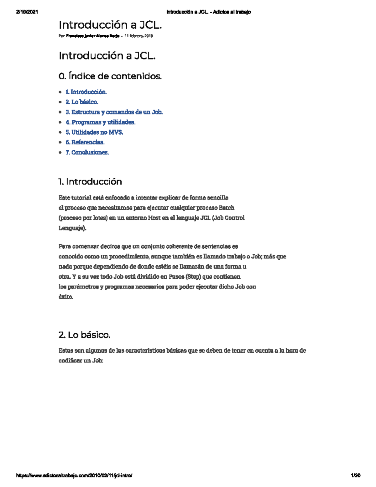 Introducción a JCL: Tutorial Completo y Utilidades (JCL101) - Studocu