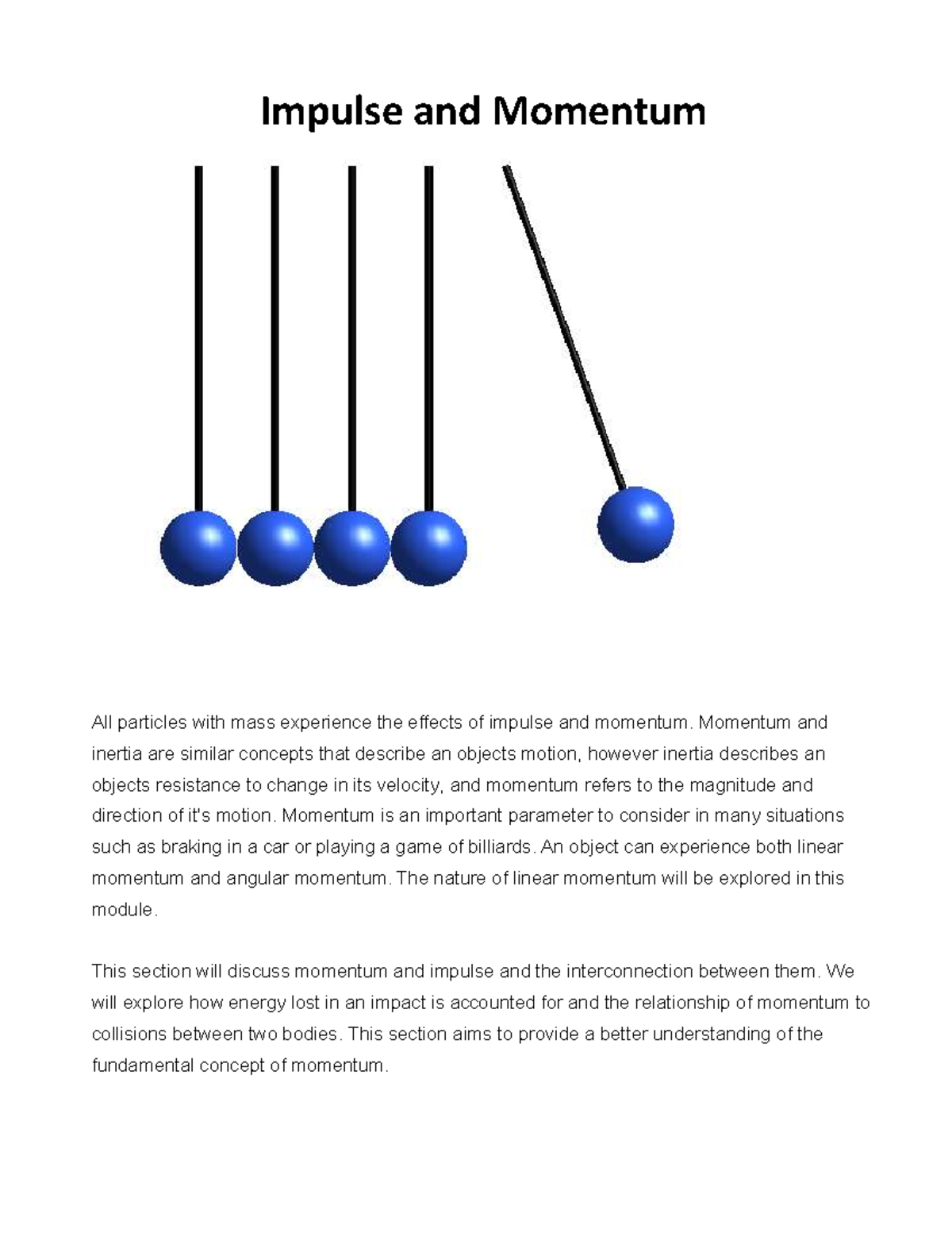Momentum and Impulse: Understanding Dynamics in Motion - Studocu