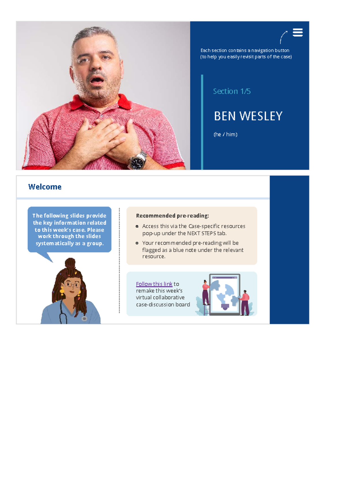 Case Study: Clinical Presentation & Investigation of Ben Wesley (CSL 1 ...