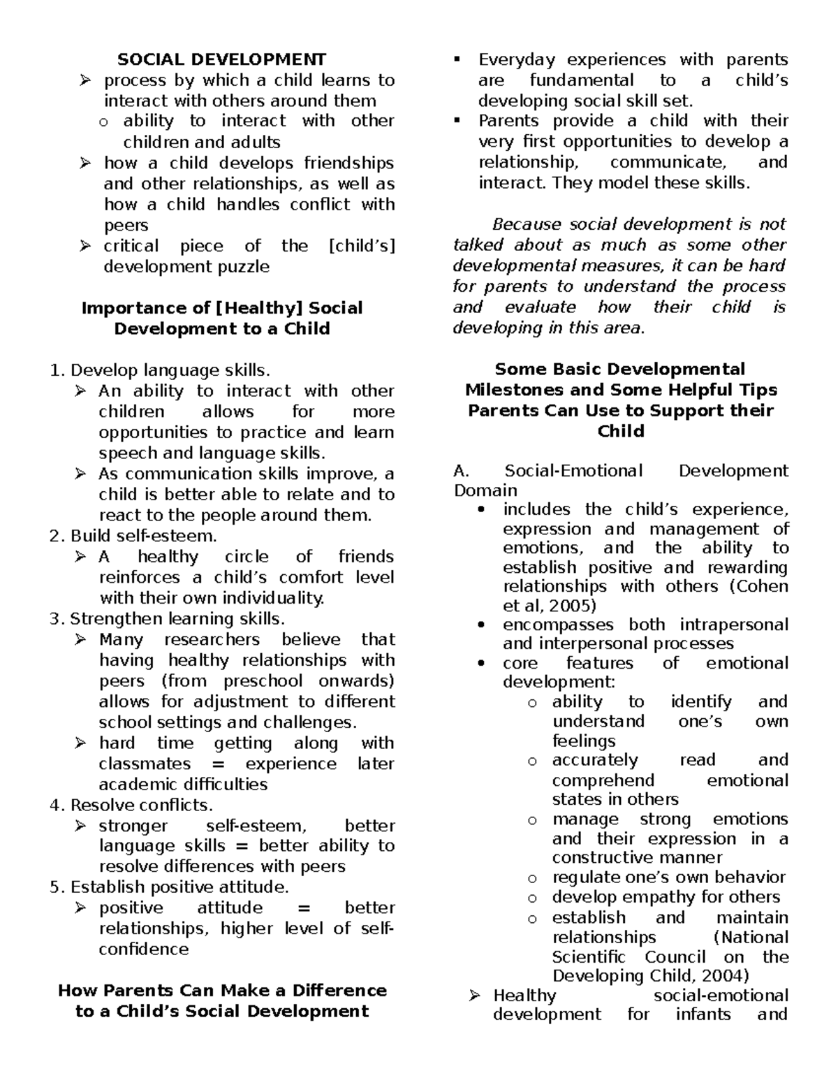 Developmental-Psychology- Psych-103-Notes Finals-Part-2 - SOCIAL ...