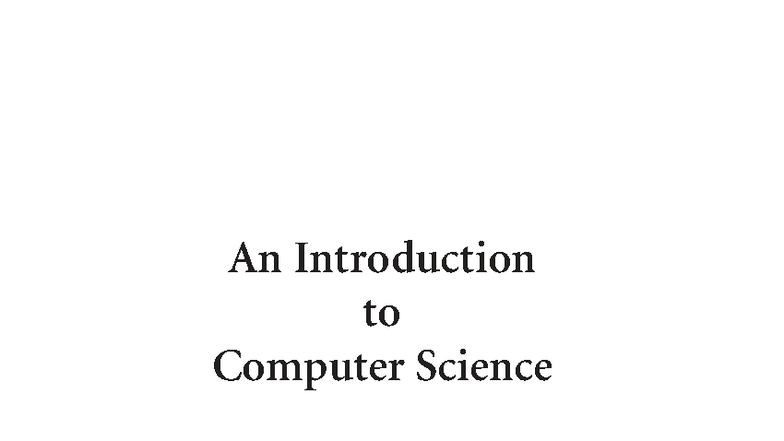 CS101: Intro to Computer Science - Overview & Programming Basics - Studocu