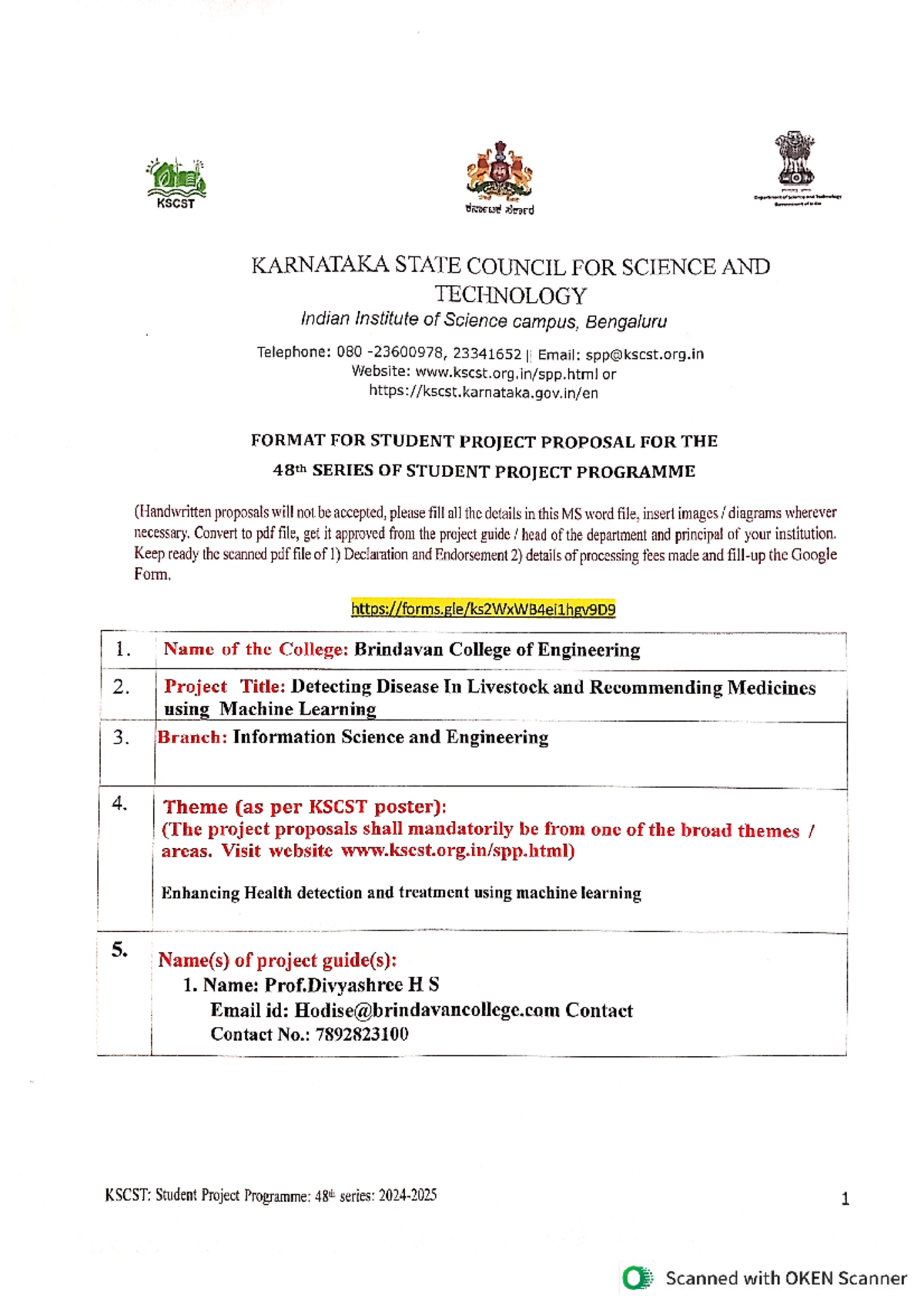 Kscst - good - KSCST RESPECT KARNATAKA STATE COUNCIL FOR SCIENCE AND ...