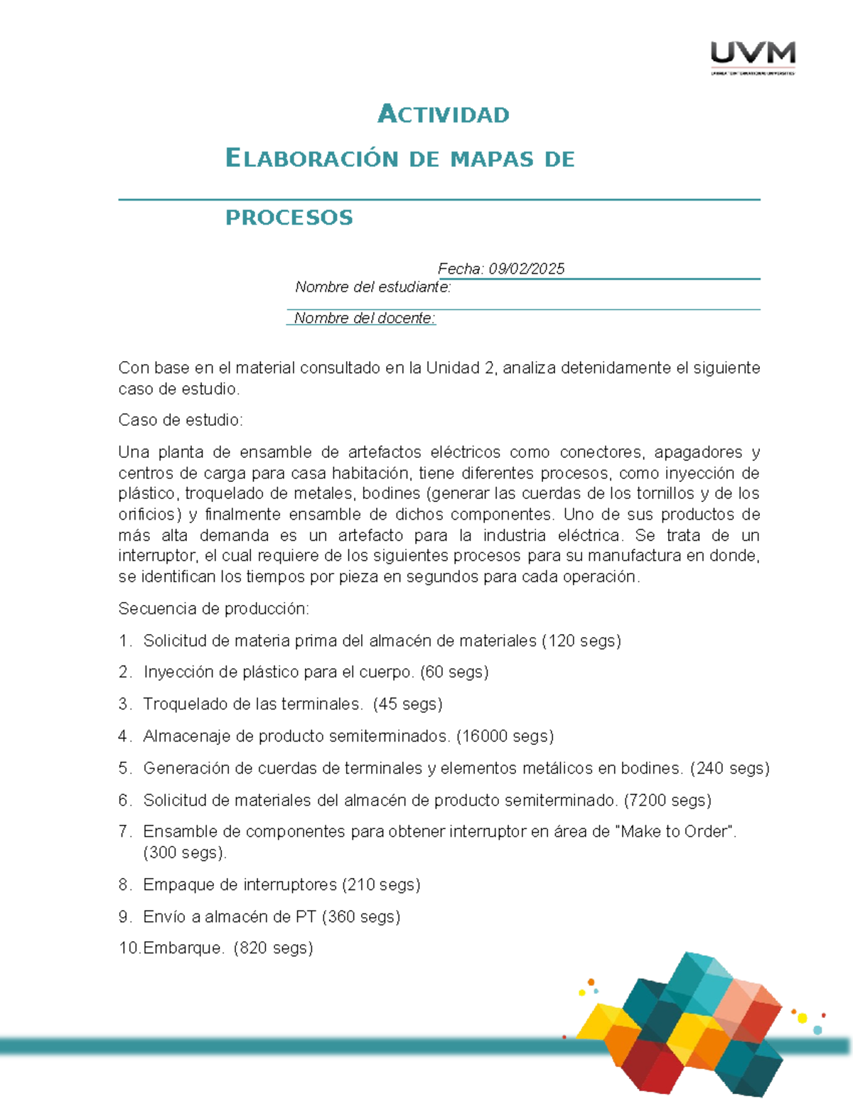 U2 Mapas de procesos - ACTIVIDAD ELABORACIÓN DE MAPAS DE PROCESOS Fecha: 09/02/ Nombre del - Studocu