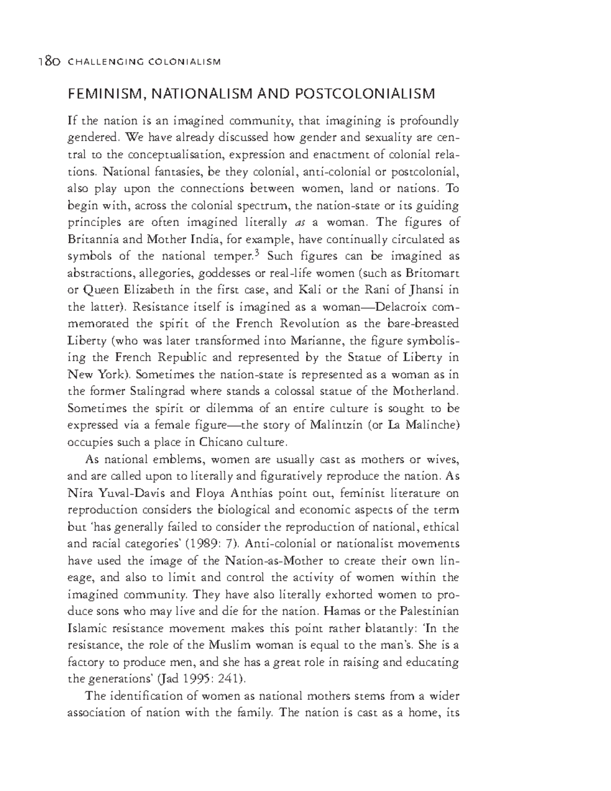 FEM 101: Feminism, Nationalism & Postcolonialism Insights - Studocu
