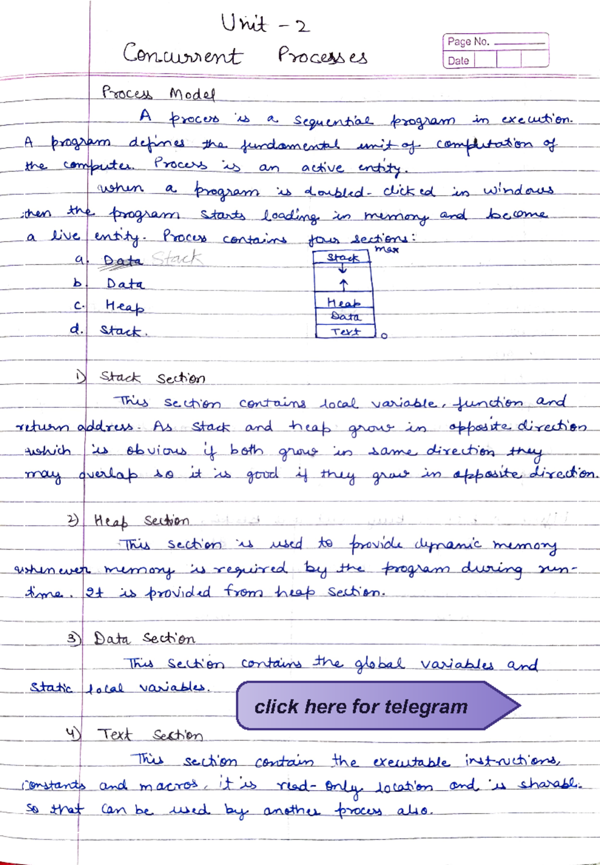 Os unit 2 notes - ............... - Unit Page No. Concurrent Processes ...