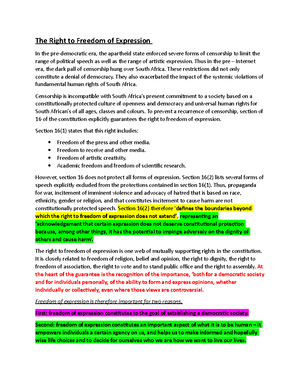 Limitations of rights - Limitations of rights Rights in the bill of ...