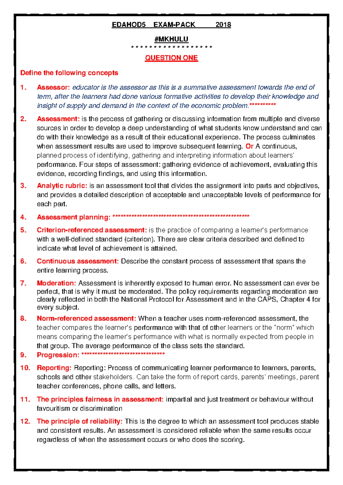 Assignments submission declaration form - STUDENT DECLARATION THE UNIVERSITY OF SOUTH AFRICA ...