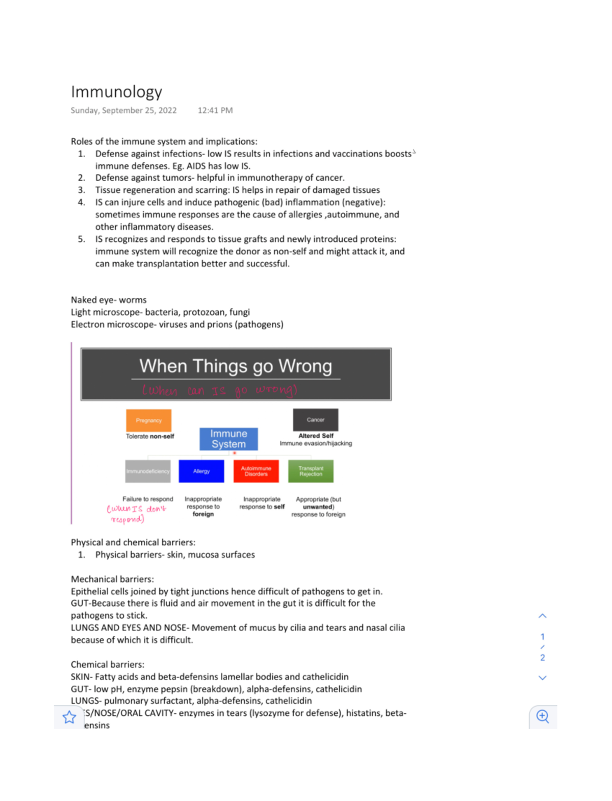 Immunology Handwritten Notes for Study and Review - Studocu