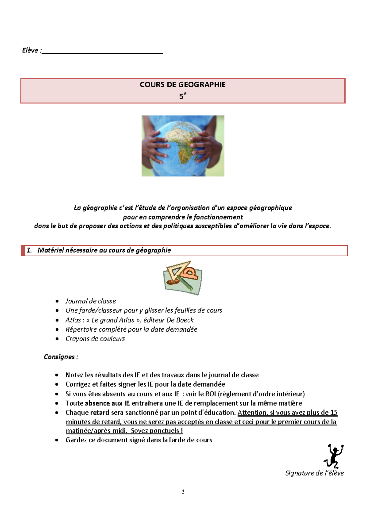 Géographie 5ème Secondaire : Cours et Synthèses Essentielles - Studocu