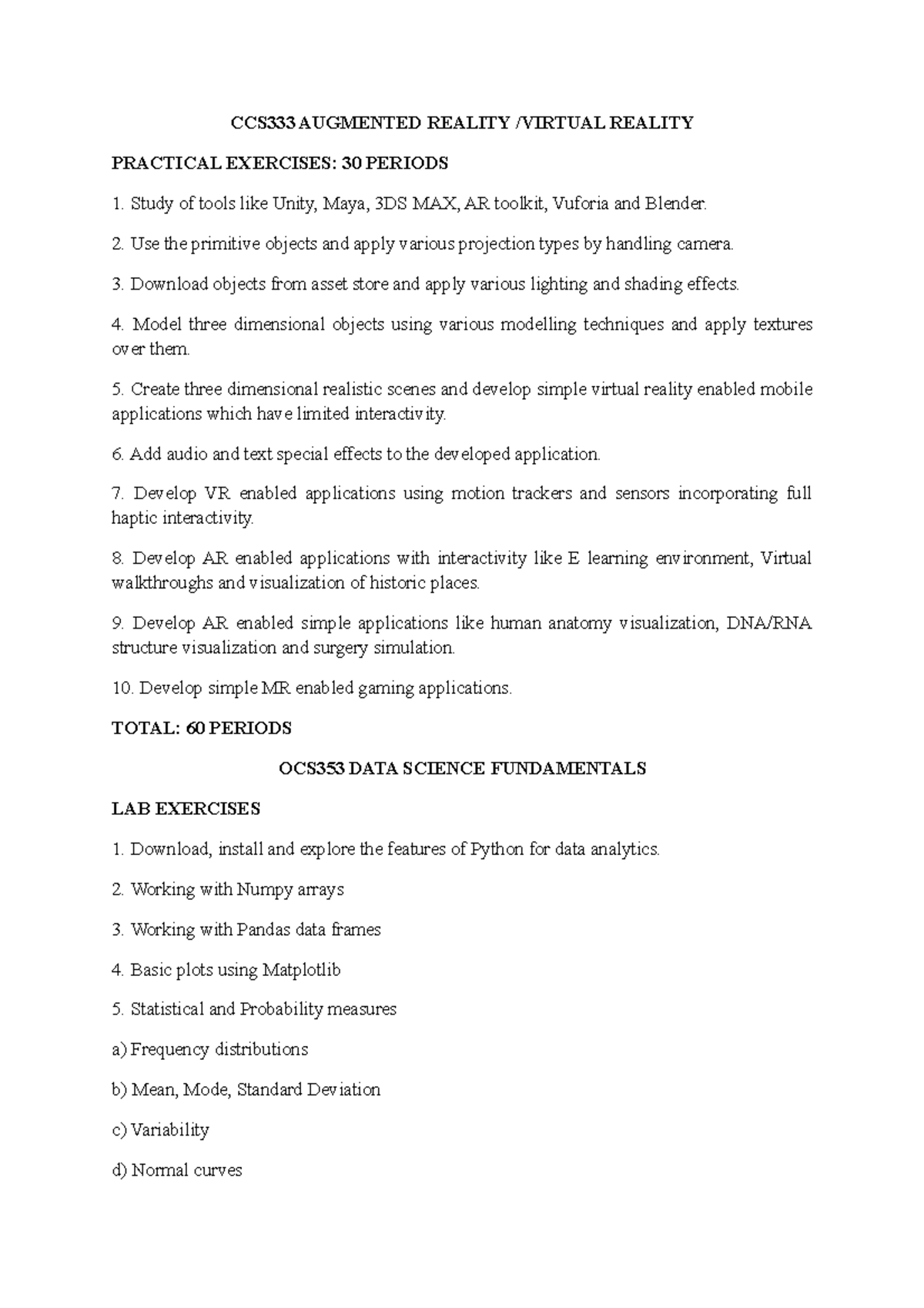 MECH - Lab Practical Exercises Outline for Augmented & IoT Concepts ...