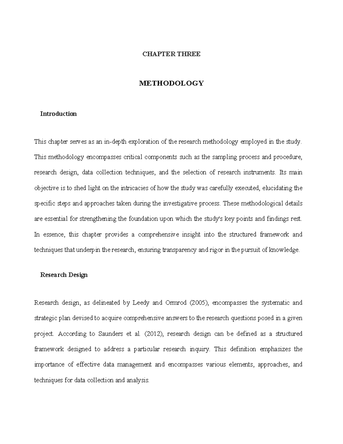 CHAPTER 3 METHODOLOGY: Research Design & Action Research Insights - Studocu