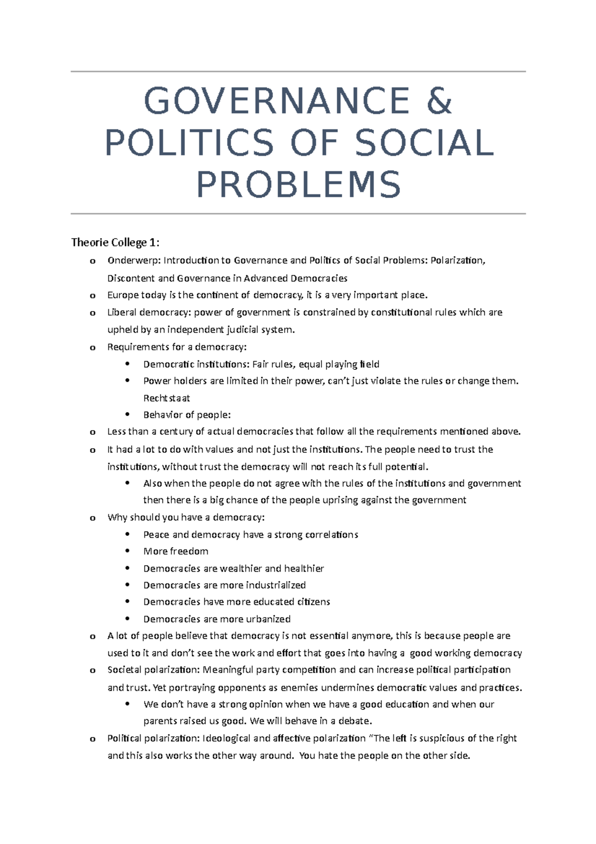 Governance and Politics of Social Problems: A Comprehensive Overview ...