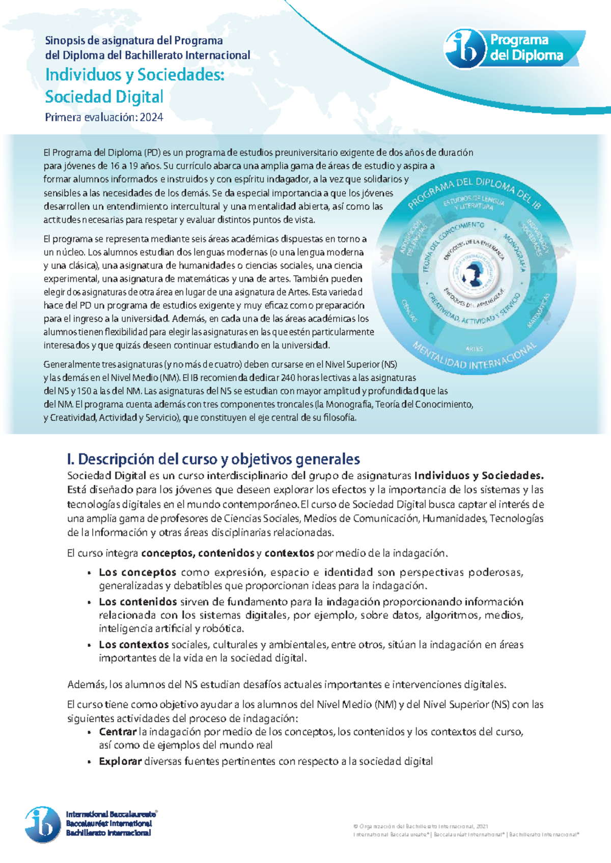 Sinopsis del Curso de Sociedad Digital (Individuos y Sociedades) - 2024 ...