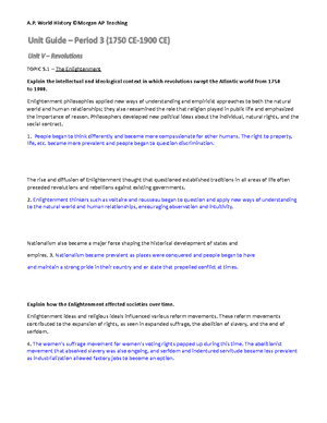 Unit Guide - Period 4 (1900-Present) - Unit Guide – Period 4 (1900 CE ...