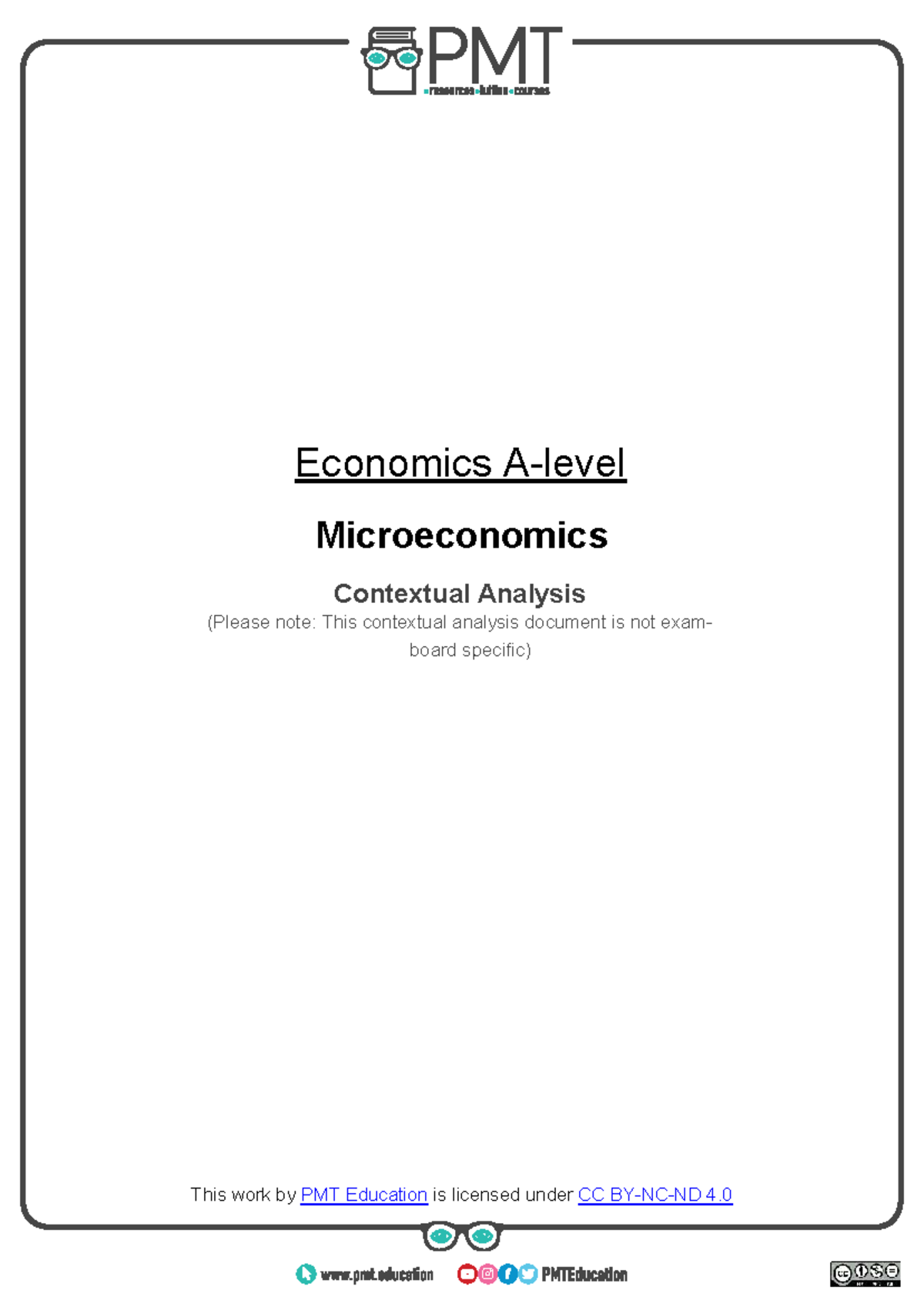 Microeconomics Contextual Analysis: Key Concepts and Market Dynamics ...