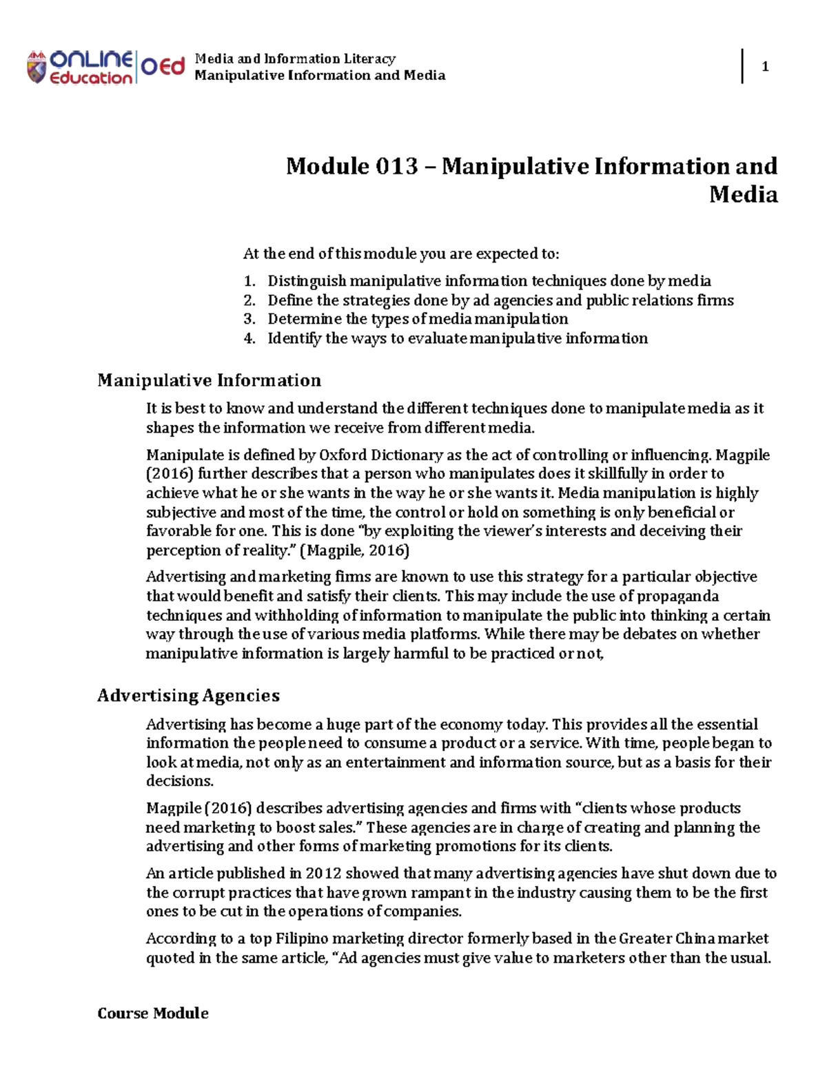 Week 017-Module Manipulative Information and Media - Media and ...