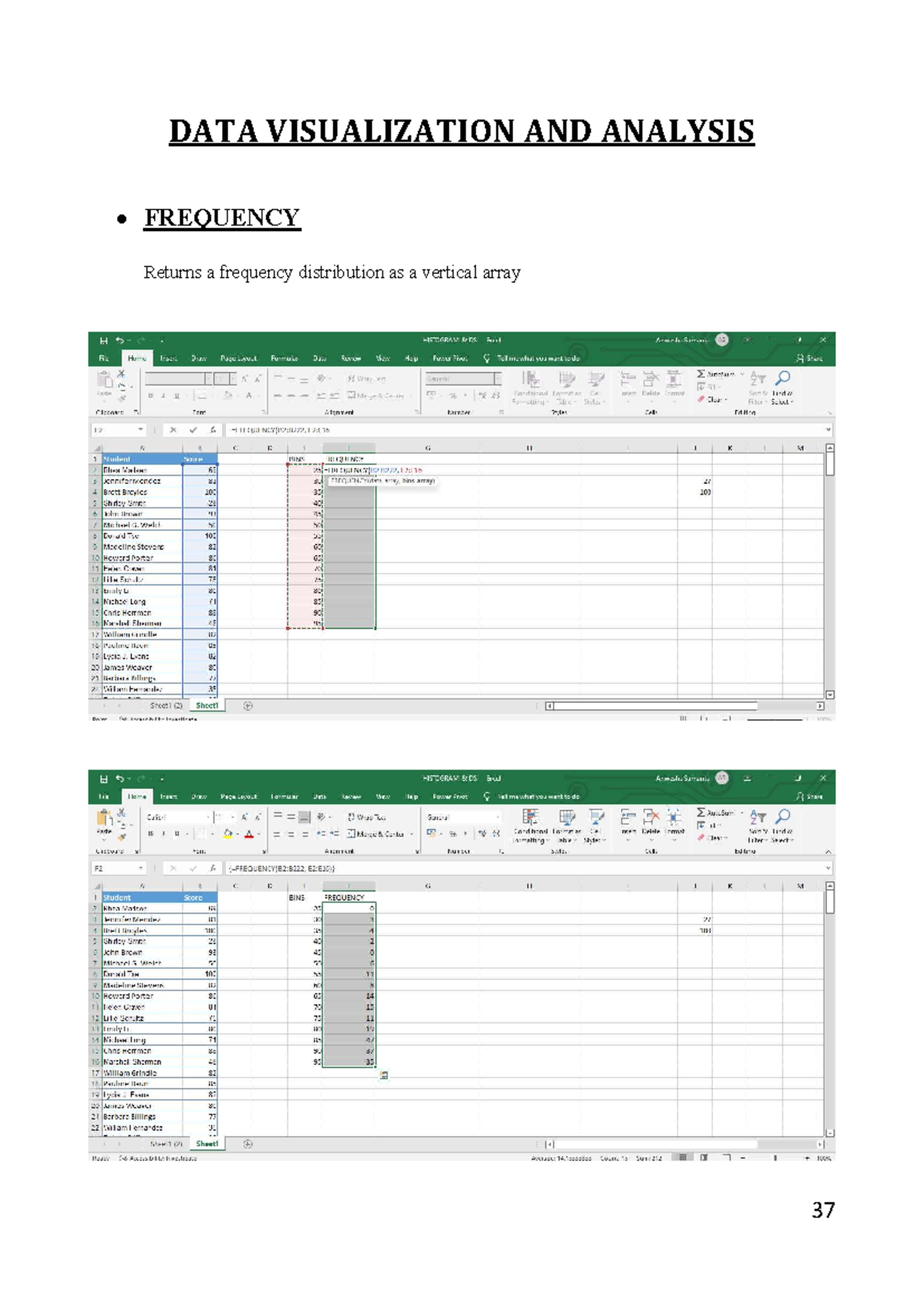 DATA Visualisation AND Analysis - DATA VISUALIZATION AND ANALYSIS ...