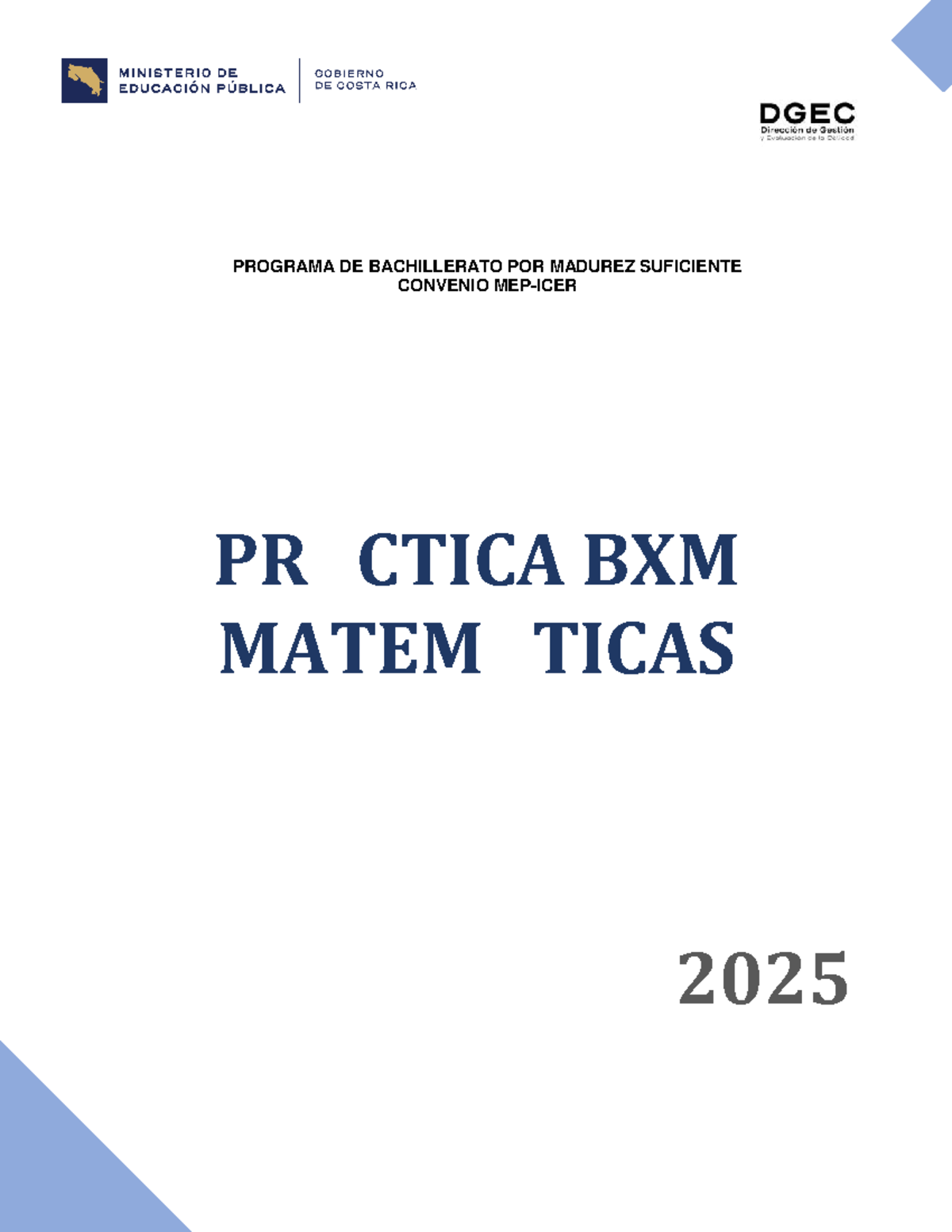 Práctica Final Matématicas BXM 2025 - Recomendaciones y Ejercicios - Studocu