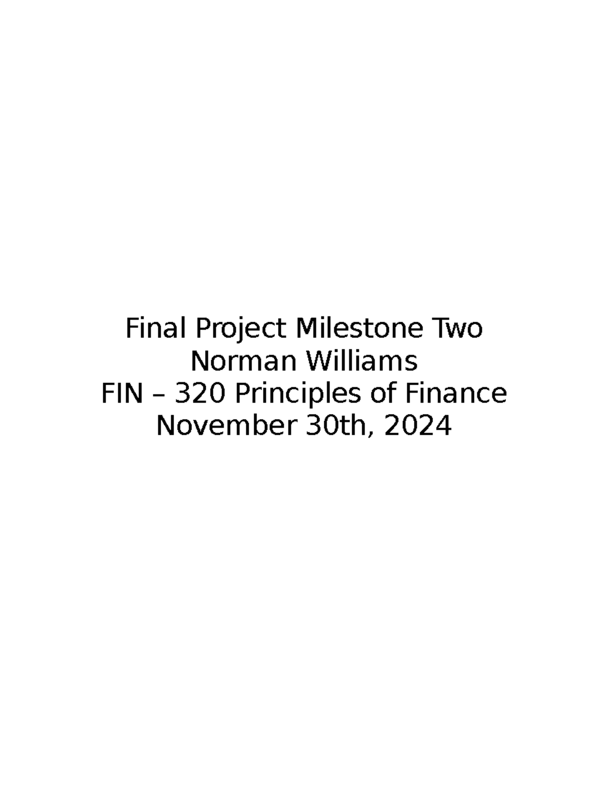 Final Project Milestone Two: Financial Analysis of Chipotle (FIN-320 ...