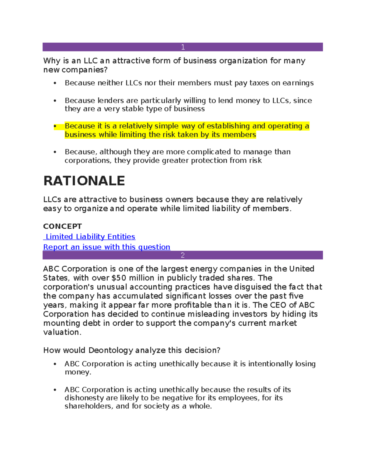Sophia Business Law Unit 1 Milestone 1 Analysis and Concepts - Studocu