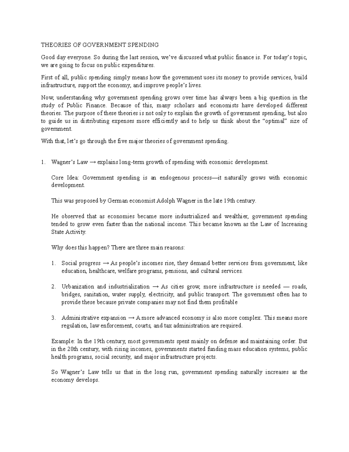 Government Spending Theories: Understanding Key Concepts and Models ...